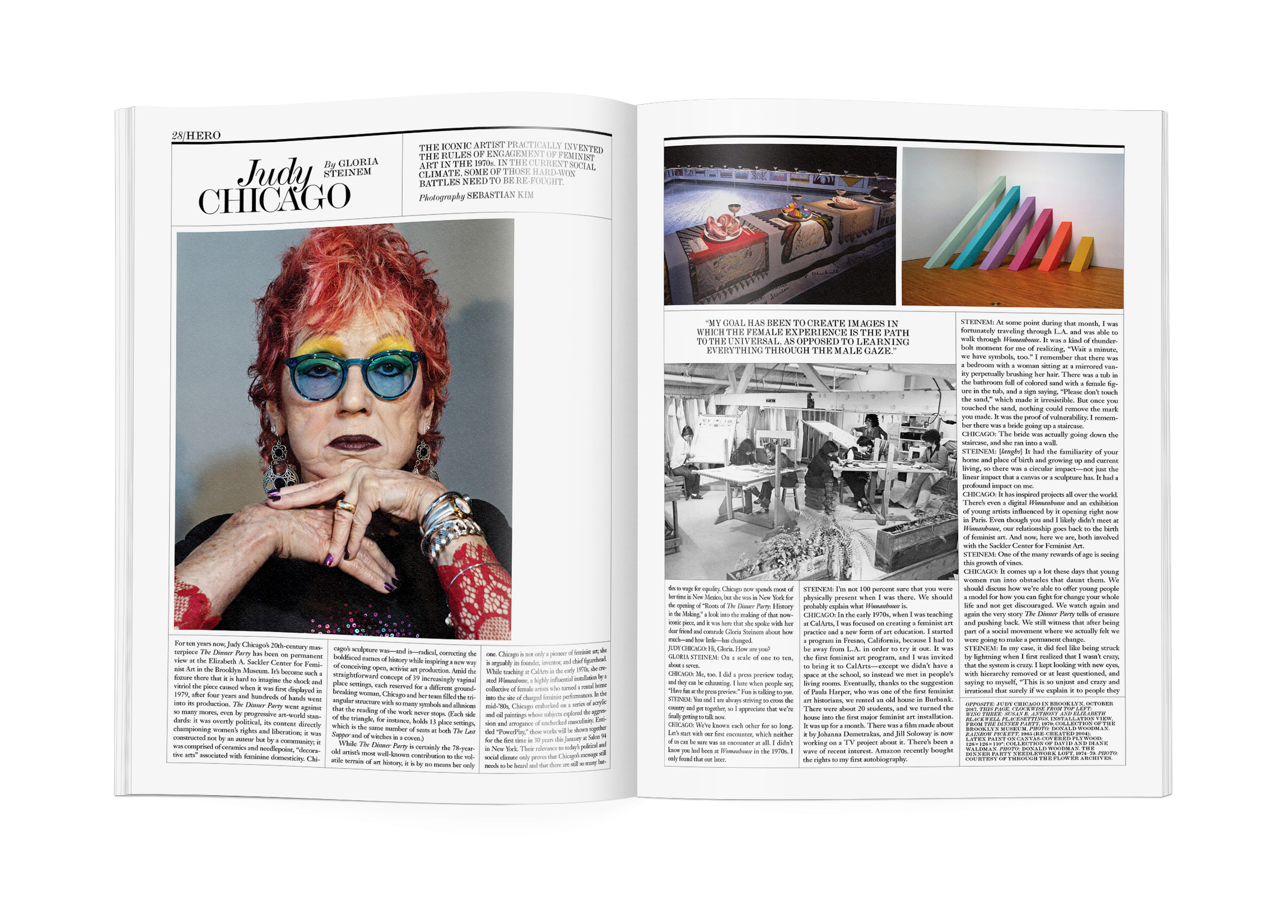 Interview Magazine Spread