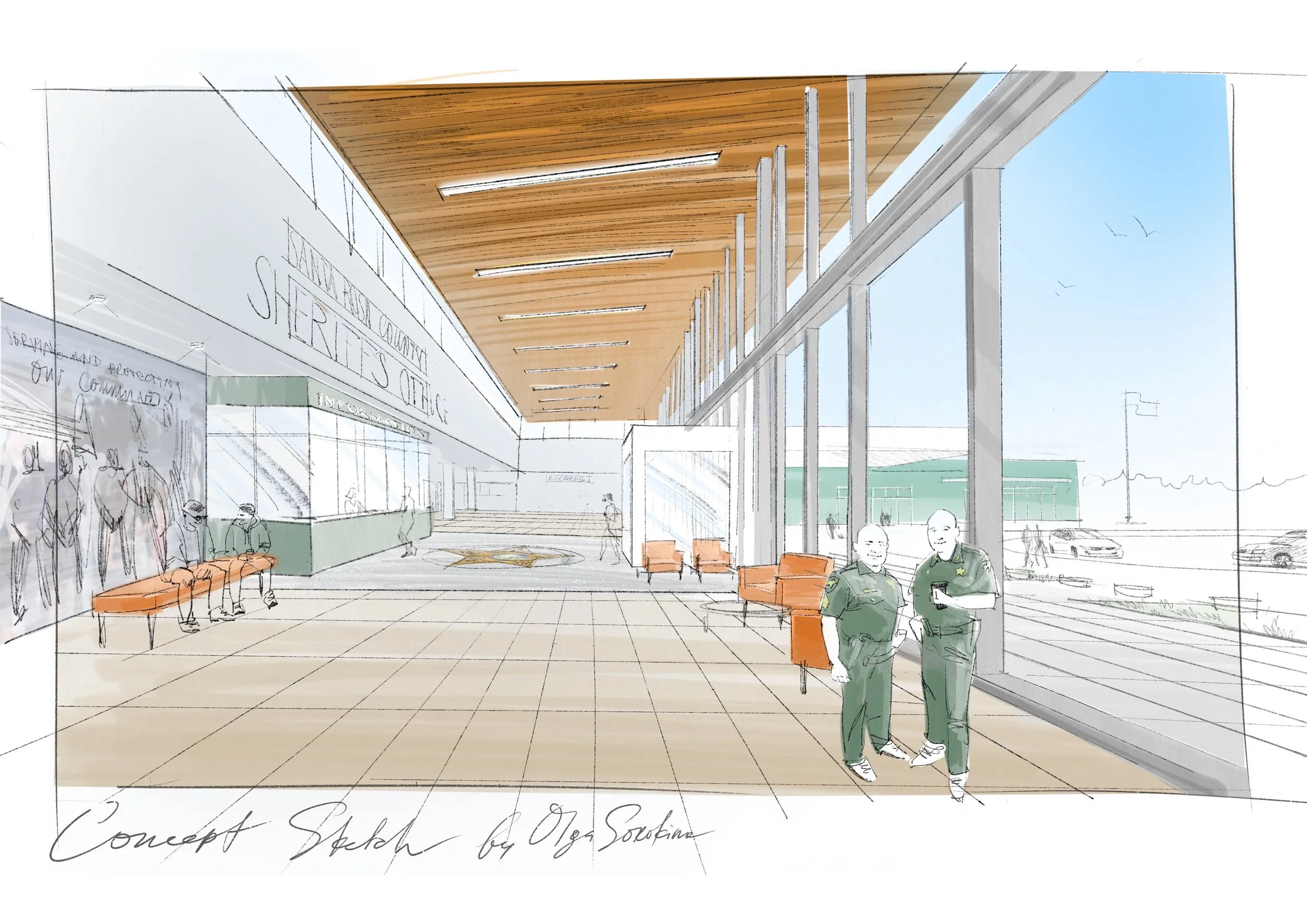 #1 Blog on Interior Design Drawing — School of Sketching by Olga Sorokina