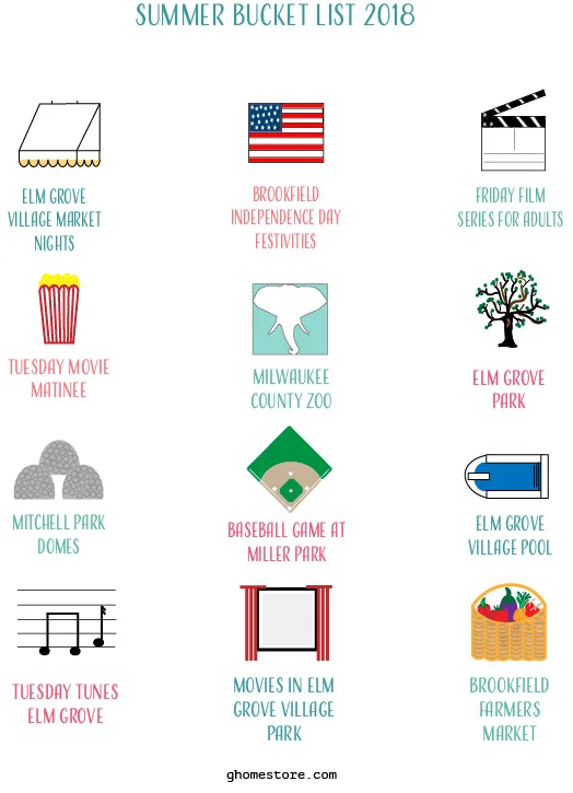 Local Summer Bucket List 2018 — g. home