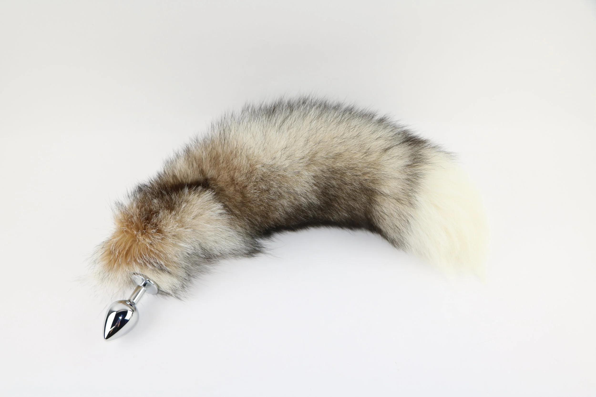 Bleached/Natural Fox Tails — Touch of Fur