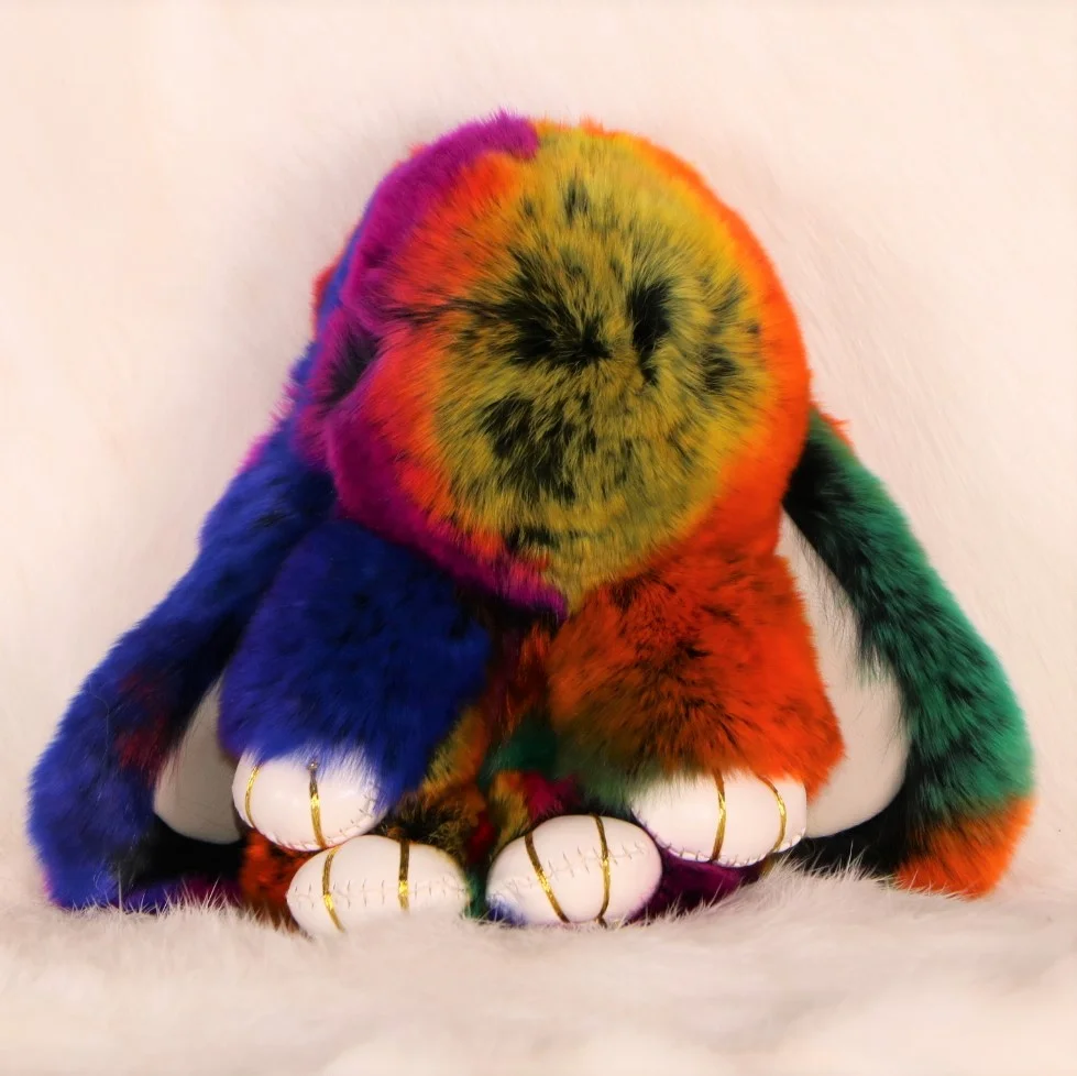 Rex Rabbit Fur Bunny Key Chains — Touch of Fur