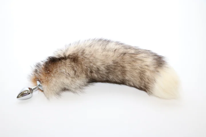 Bleached/Natural Fox Tails — Touch of Fur
