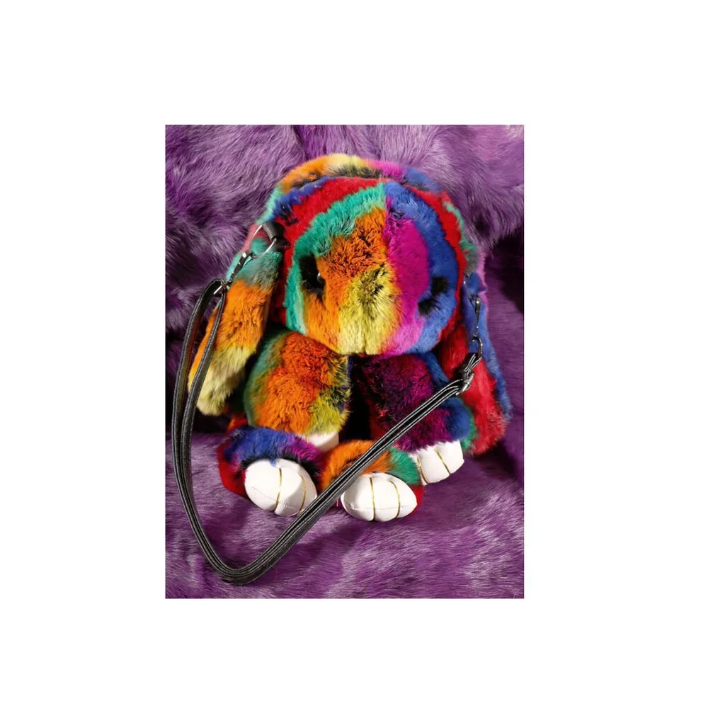 Rex Rabbit Bunny Keychain - Multicolor - *KC-RRR-12* — Touch of Fur