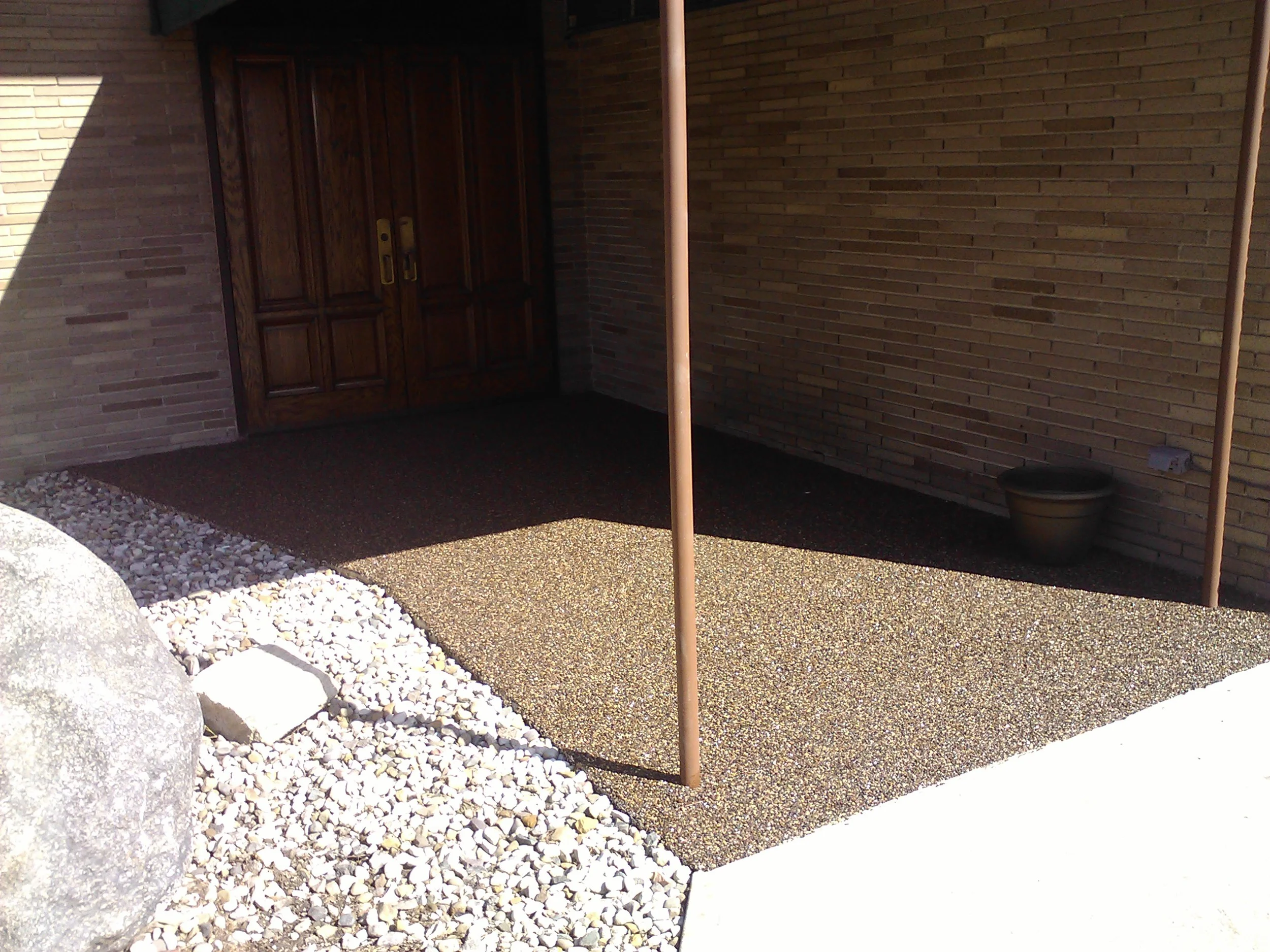 Epoxy Pebble Stone — Custom Coatings Concrete Floor Finishes