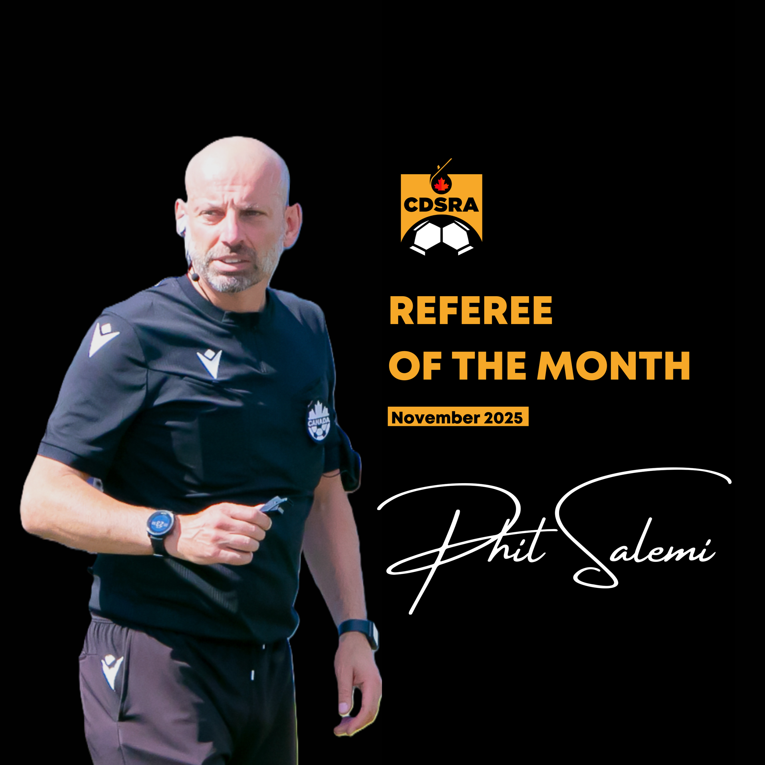 Referee of the Month: Phil Salemi — CDSRA | Calgary District Soccer ...