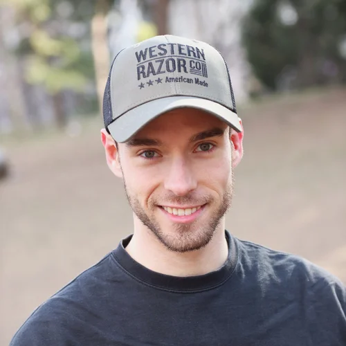 Navy Blue Structured Hat — Western Razor Co