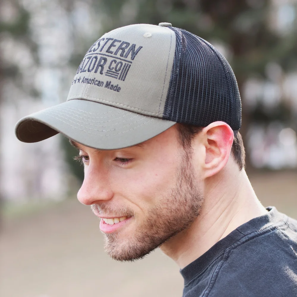 Navy Blue Structured Hat — Western Razor Co