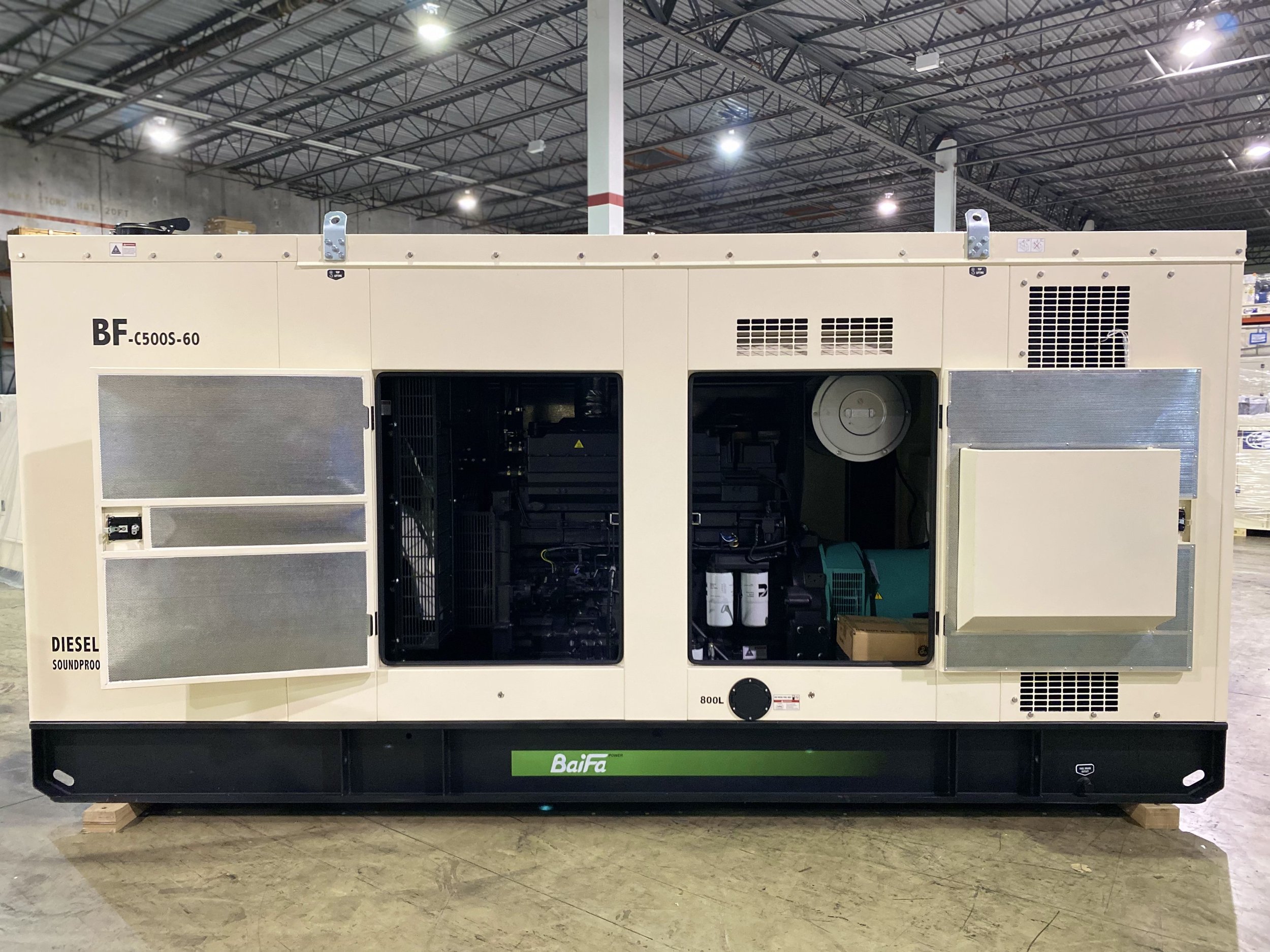 BAIFA BF-C500-60 DIESEL GENERATOR (SOUND ATTENUATED) — SRPAmericas