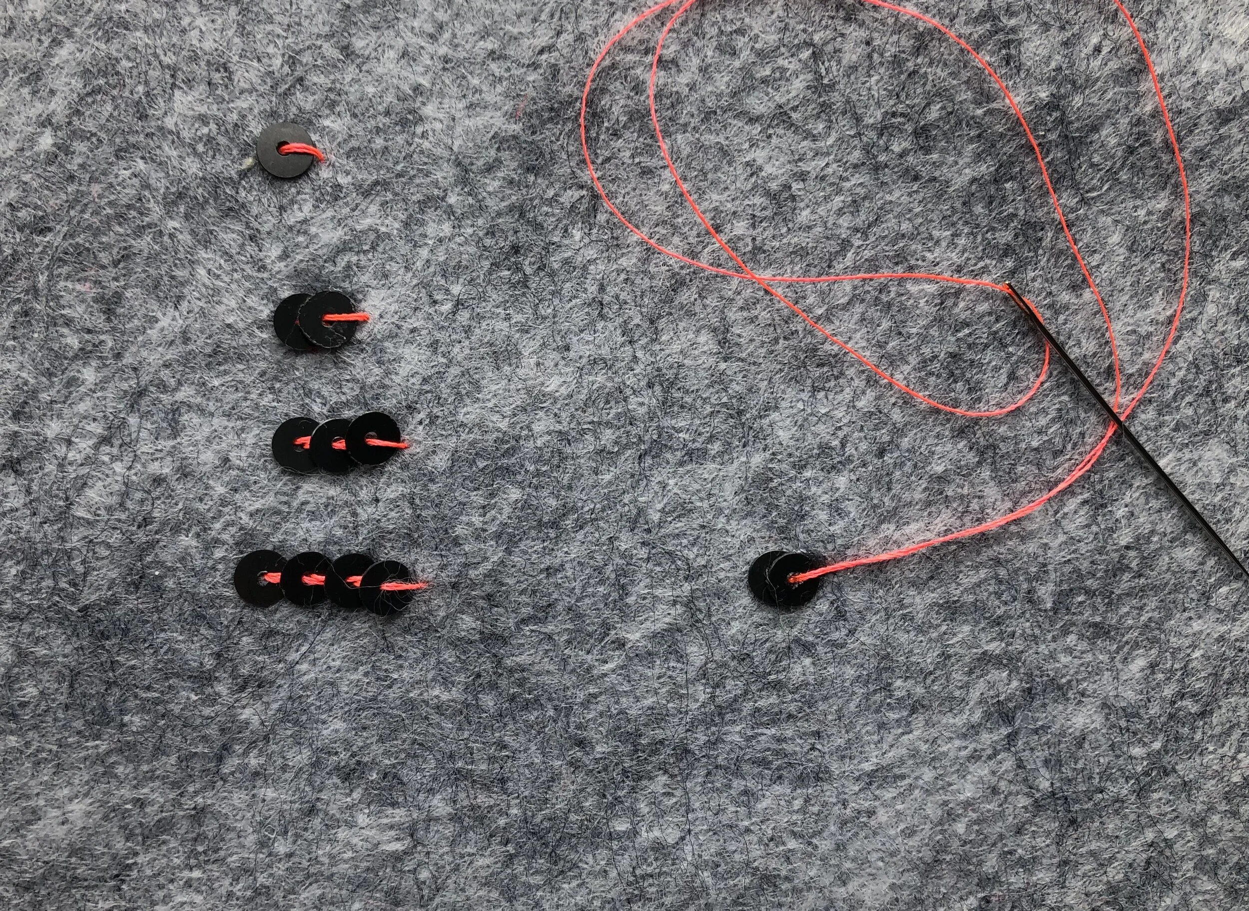 Sewing with sequins, Stitching sequins by hand, HOW TO HAND SEW SEQUINS ...