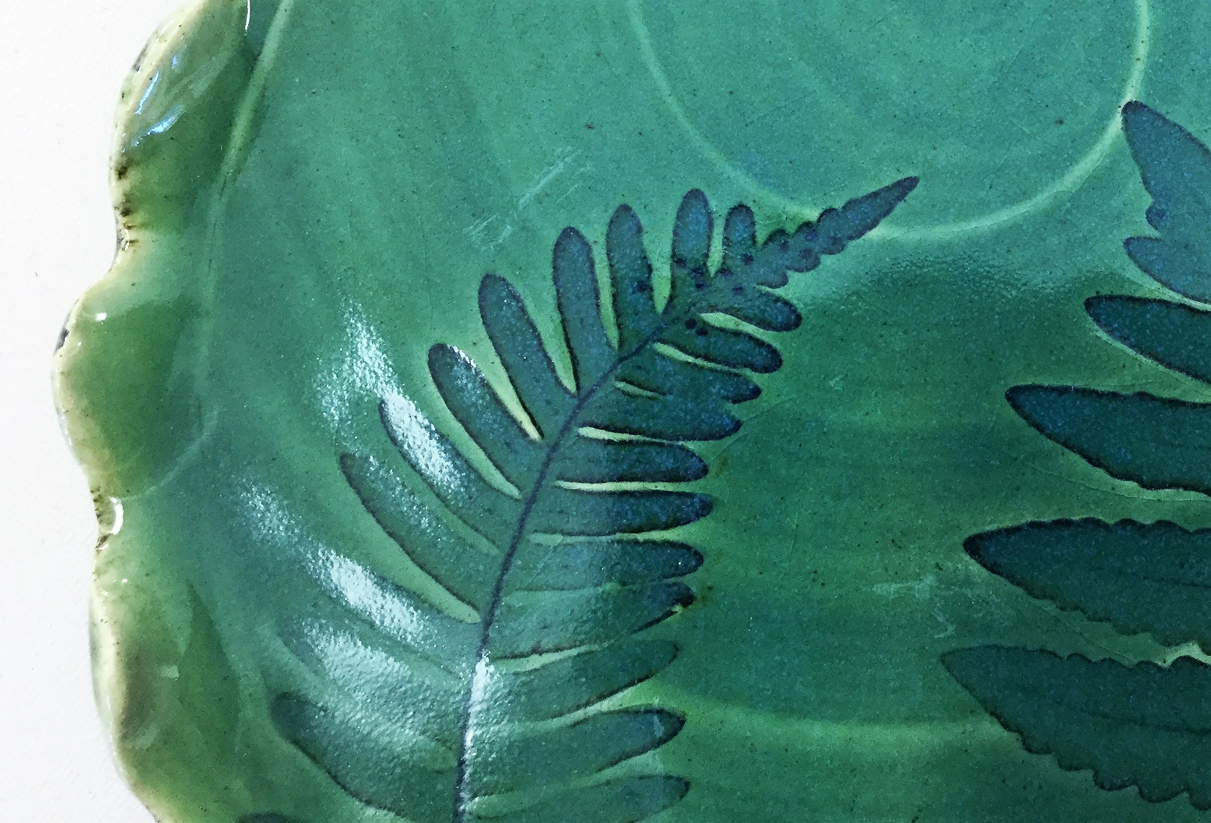Forest Edge Fern Plate — Grenadier Pottery