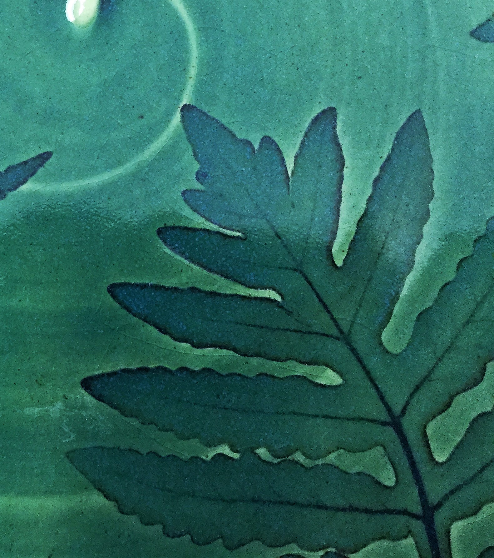 Forest Edge Fern Plate — Grenadier Pottery