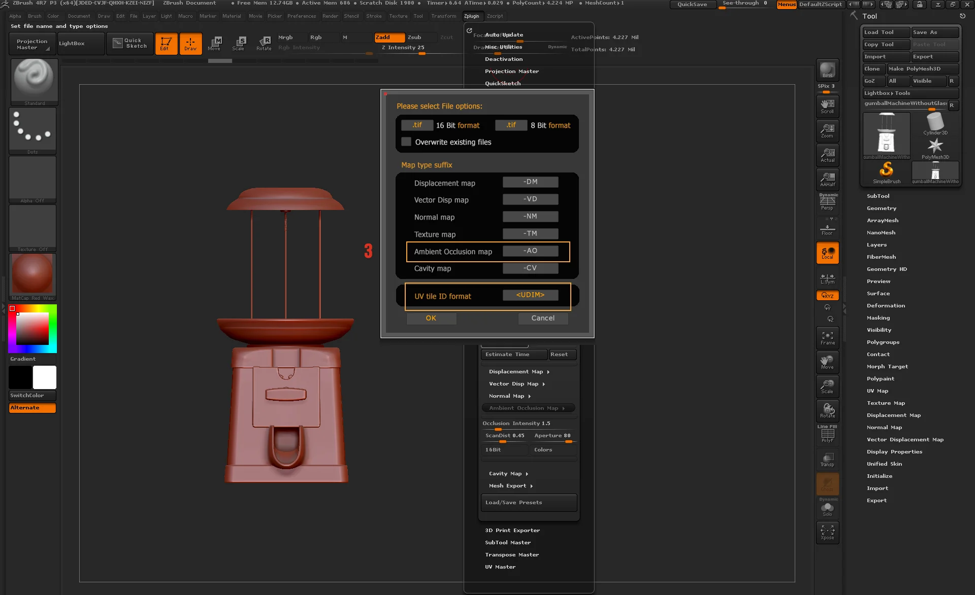 AO BAKING - ZBRUSH — Pauhpaulino