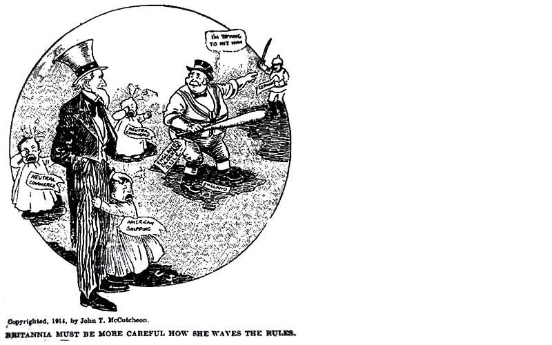 American Neutrality Ww1 Political Cartoon