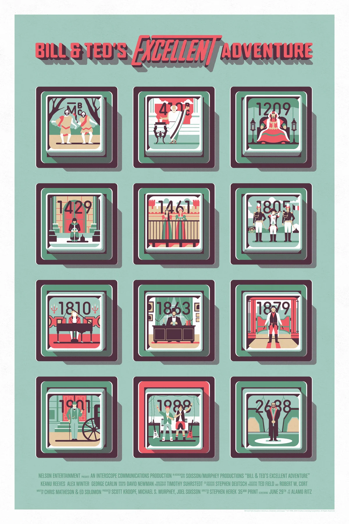 Bill And Ted Excellent Adventure Movie Poster