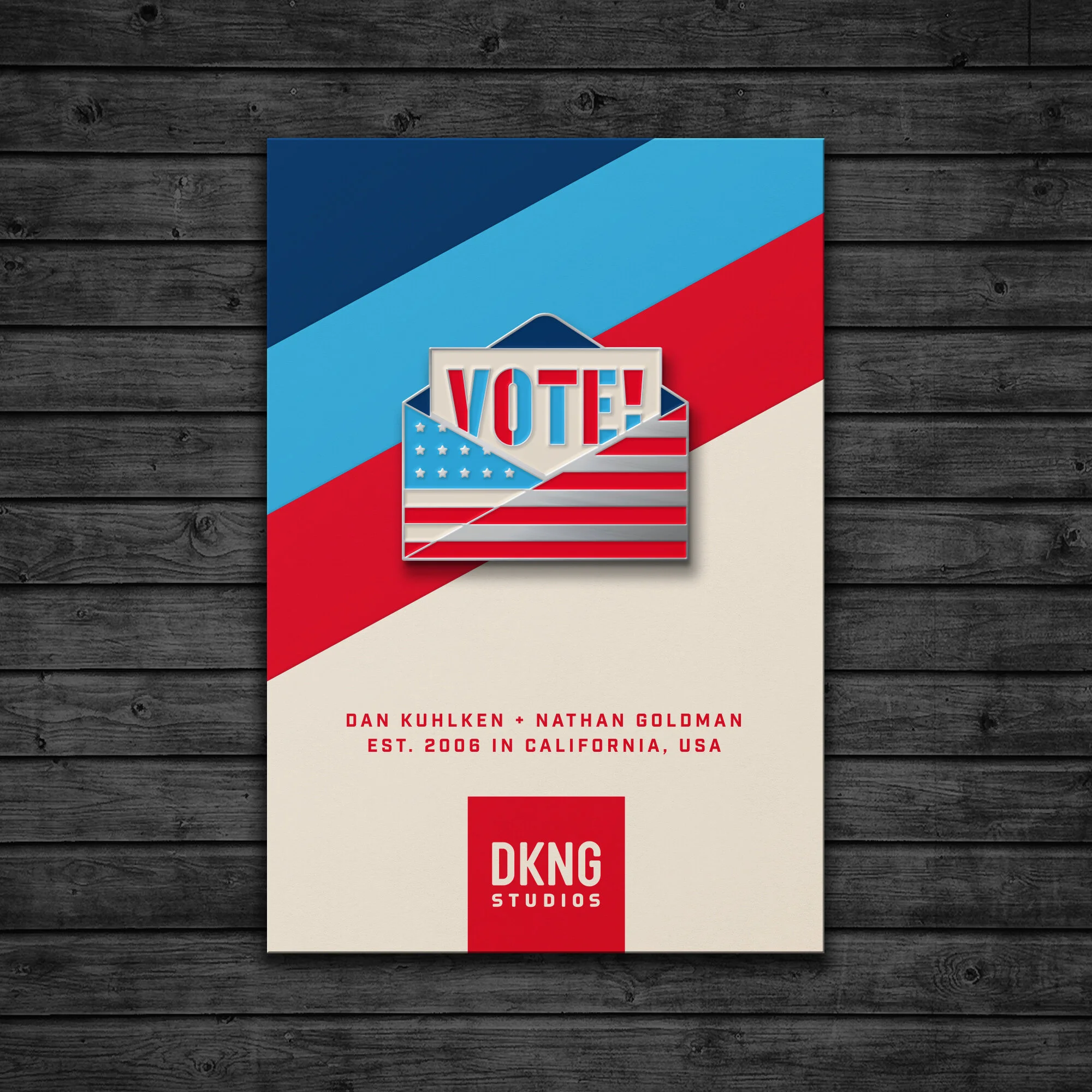 Limited Edition VOTE! Enamel Pin — DKNG