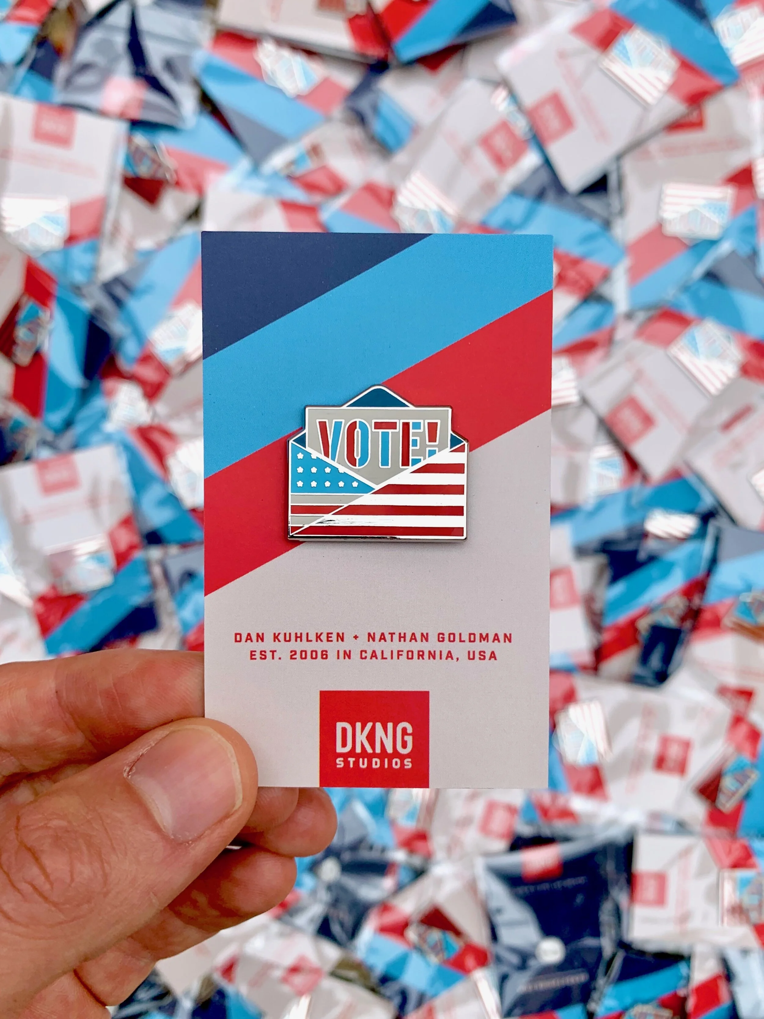 Limited Edition VOTE! Enamel Pin — DKNG