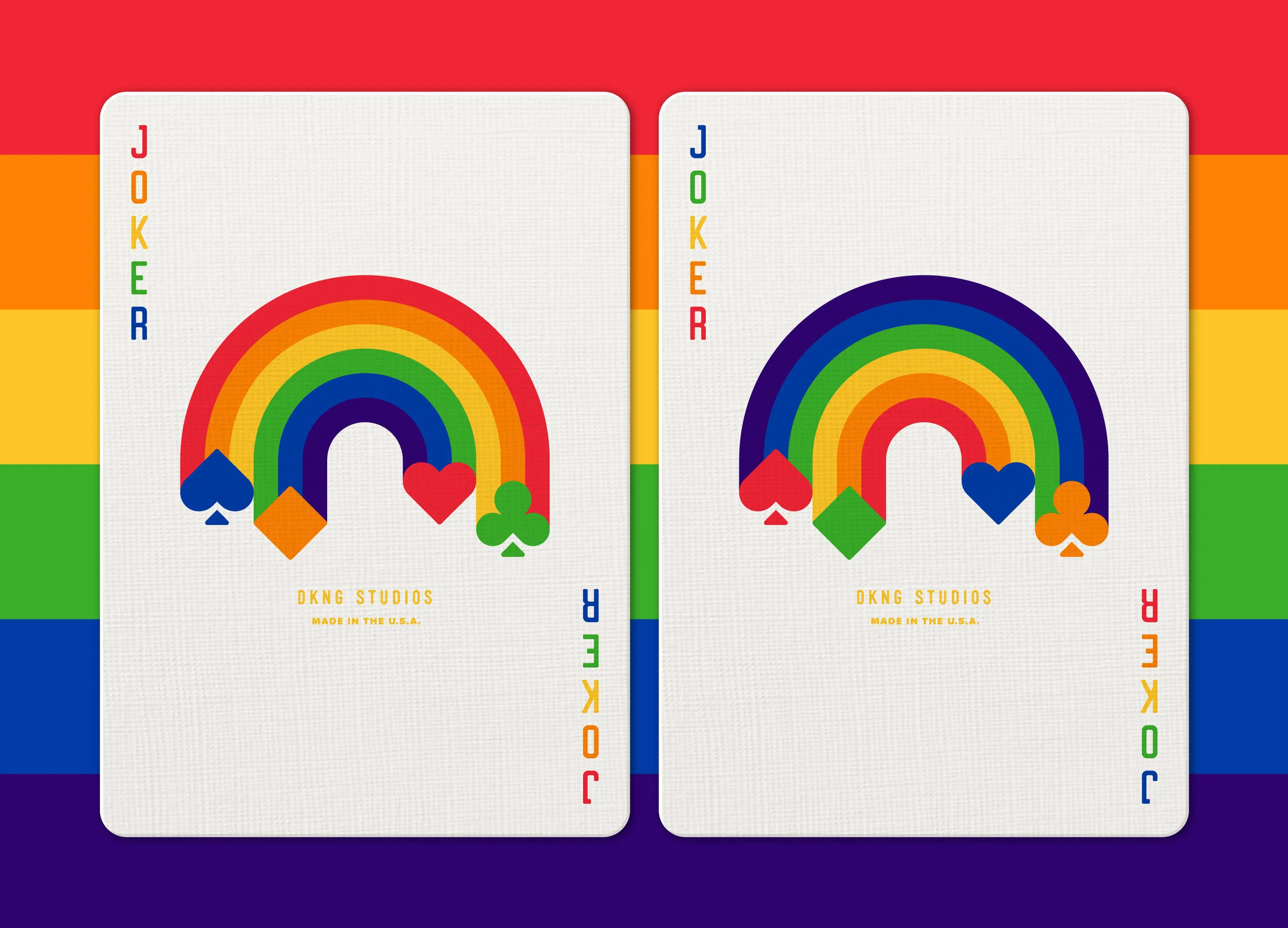DKNG 'Rainbow Wheel' Playing Cards — DKNG