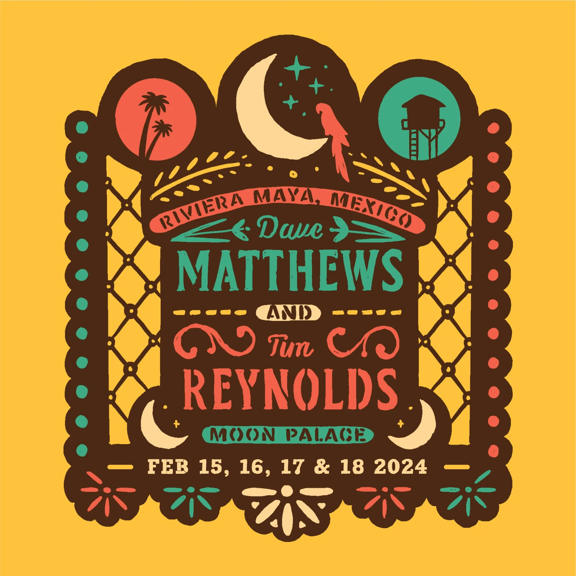 Dave Matthews & Tim Reynolds 2024 Riviera Maya Branding — DKNG