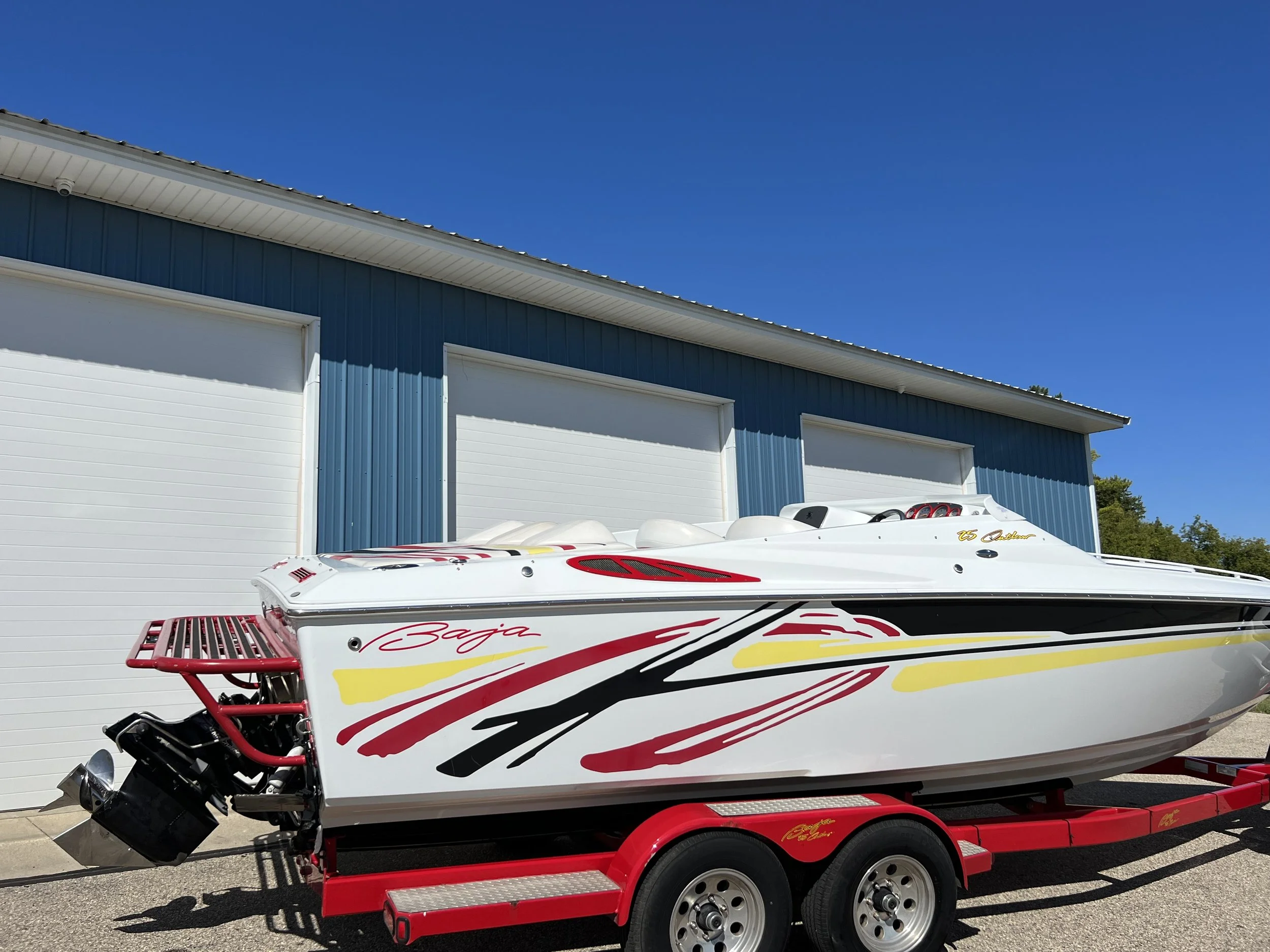 SOLD 2005 Baja 25' OUTLAW w/ 496 MAG HO & Tandem Trailer. — Sun Sport ...