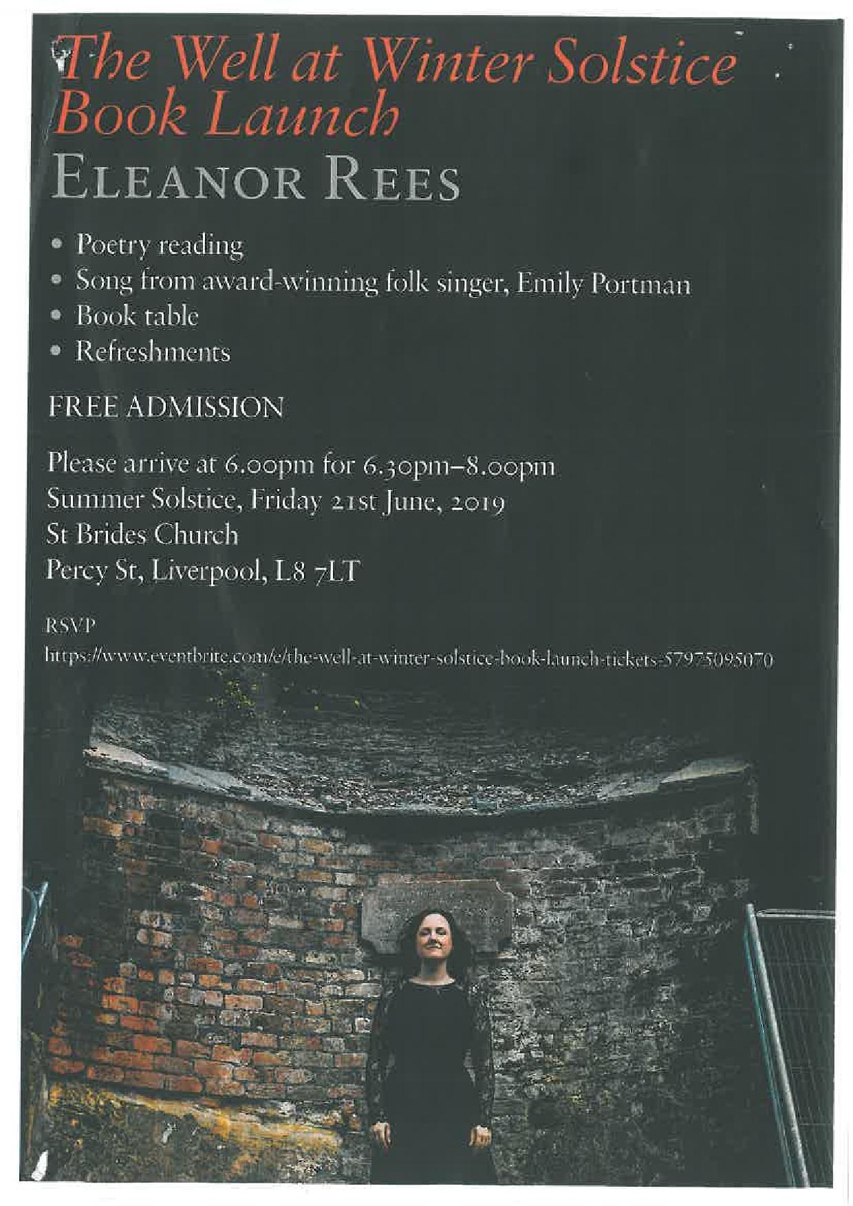 Poet Eleanor Rees - The Well at Winter Solstice — St Bride's Liverpool