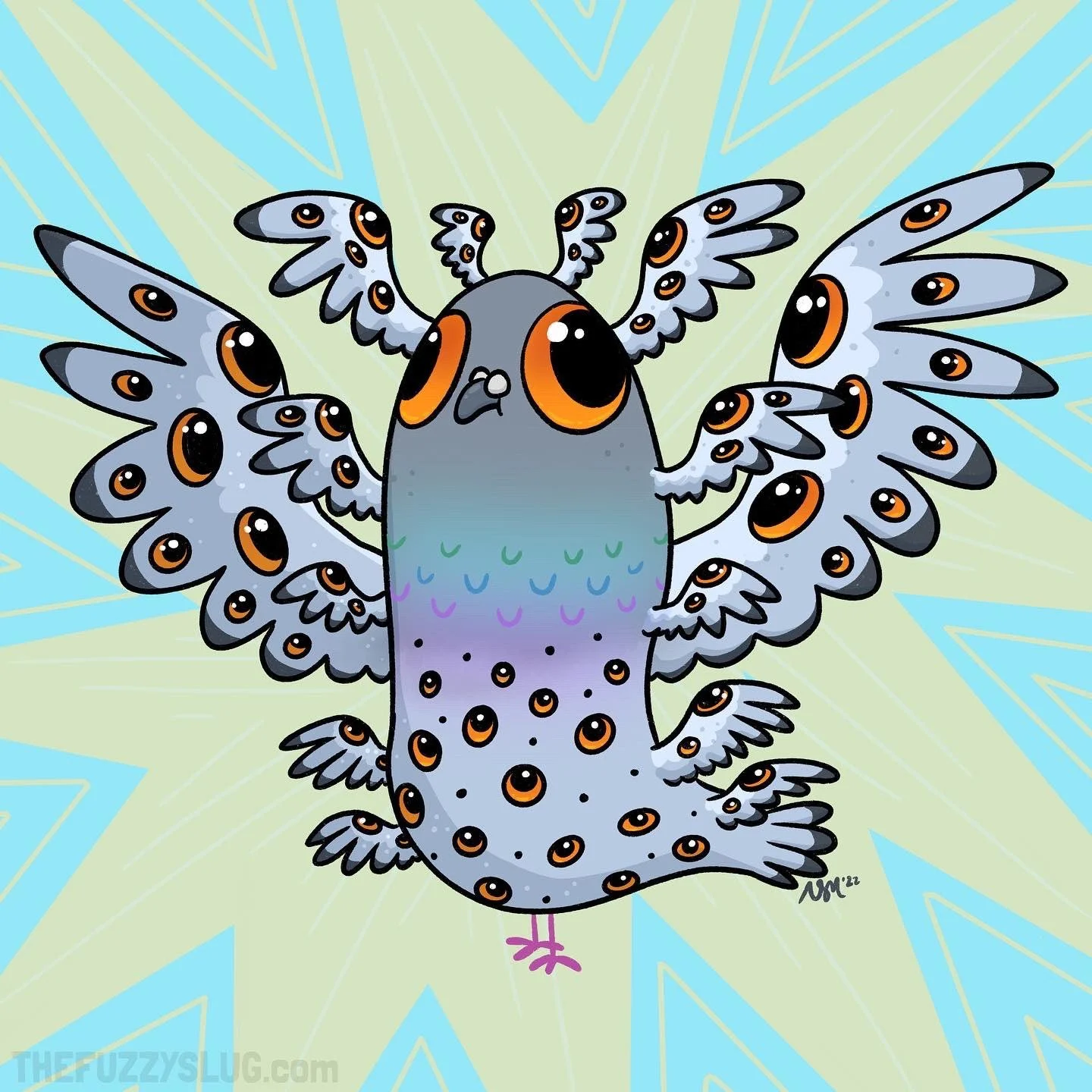 Angelic Pigeon — Fuzzy Slug Studios