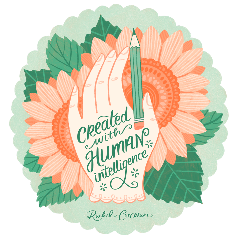 Crayon Bouquet | Irish Illustrated Art Print