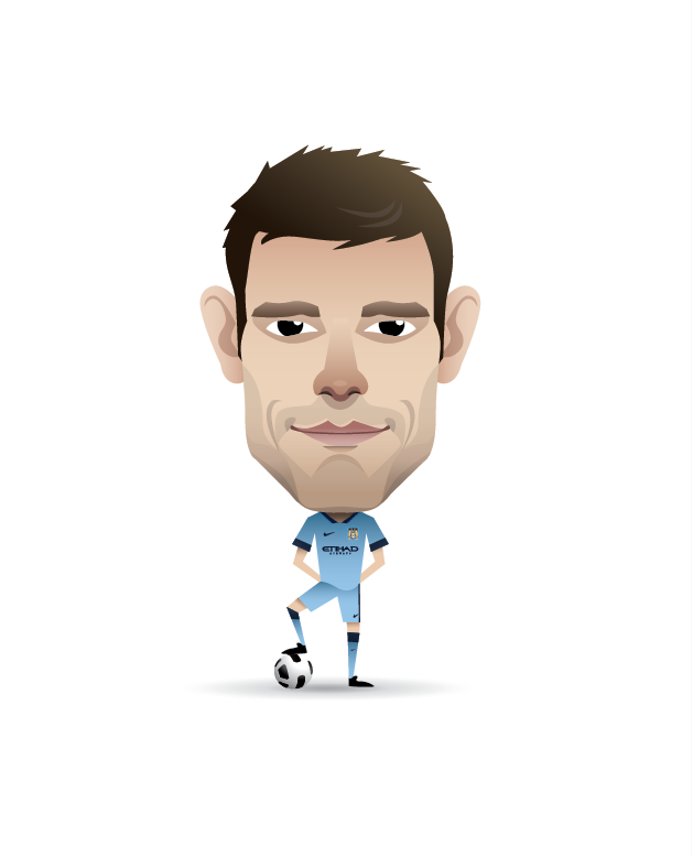 Manchester City player illustrations — Dave Flanagan Illustration