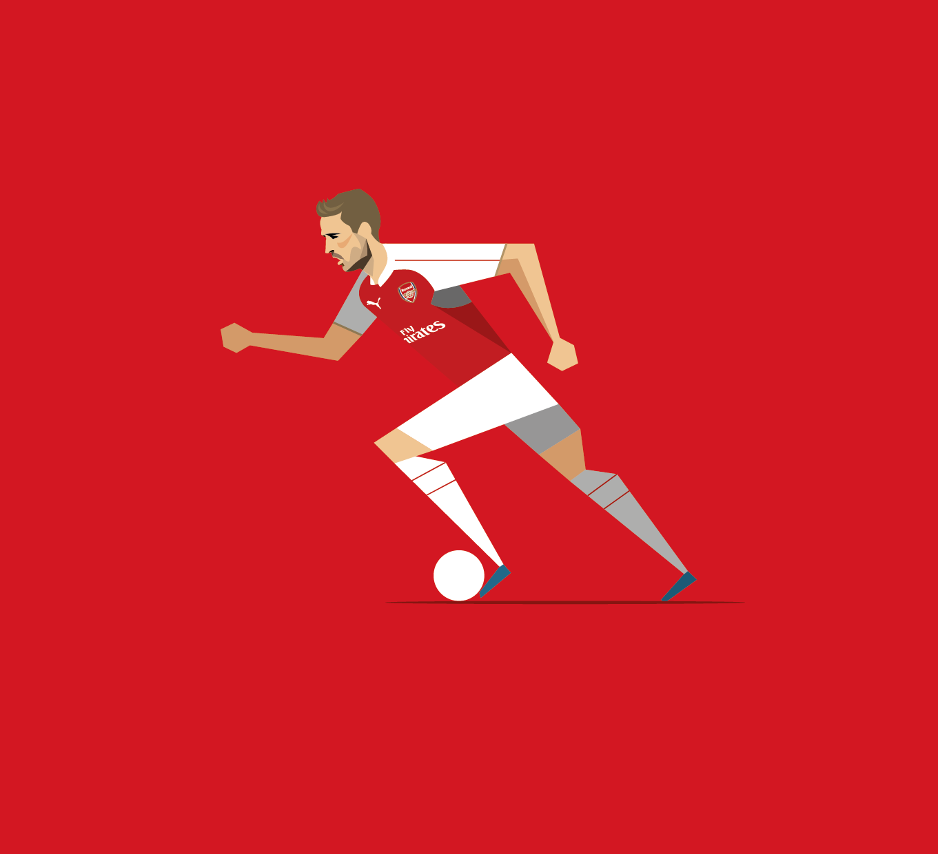 Arsenal FC player illustrations — Dave Flanagan Illustration