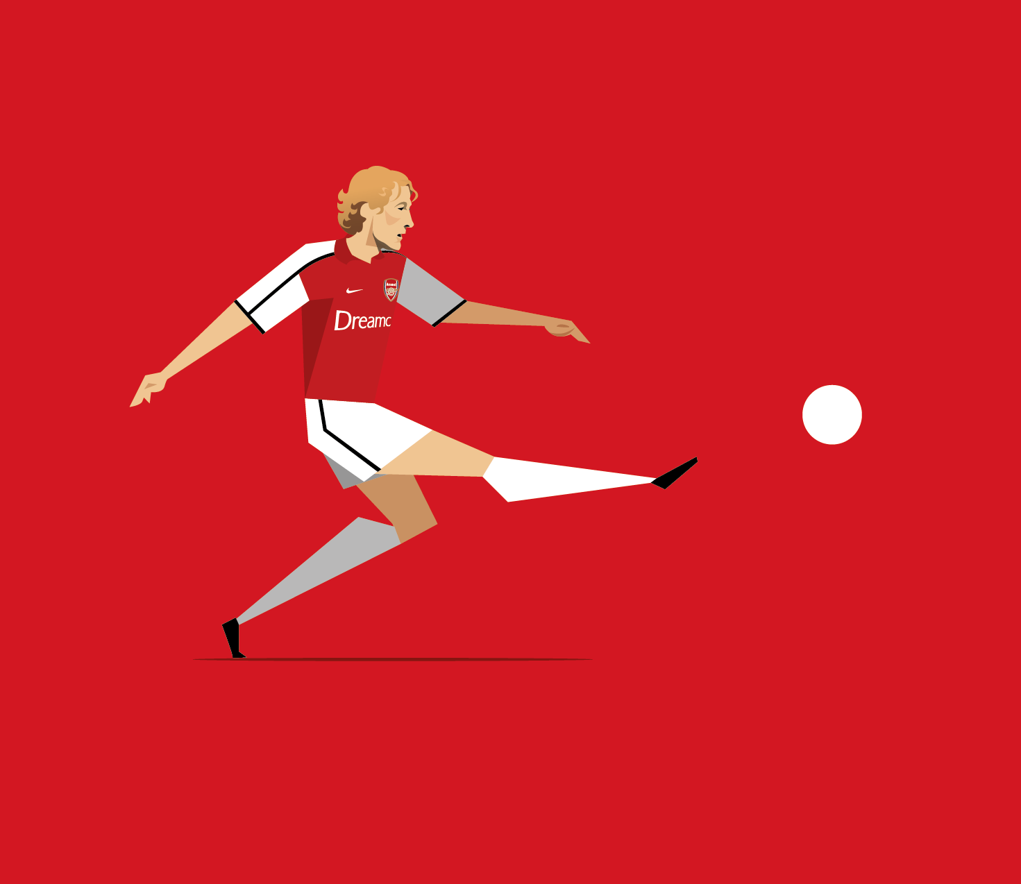 Arsenal FC player illustrations — Dave Flanagan Illustration