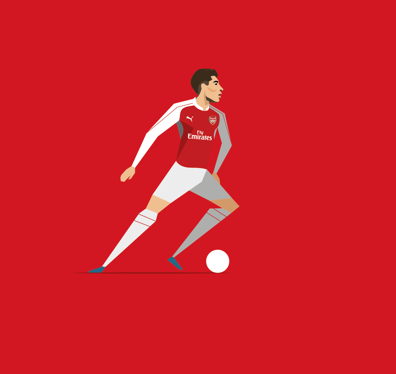 Arsenal FC player illustrations — Dave Flanagan Illustration