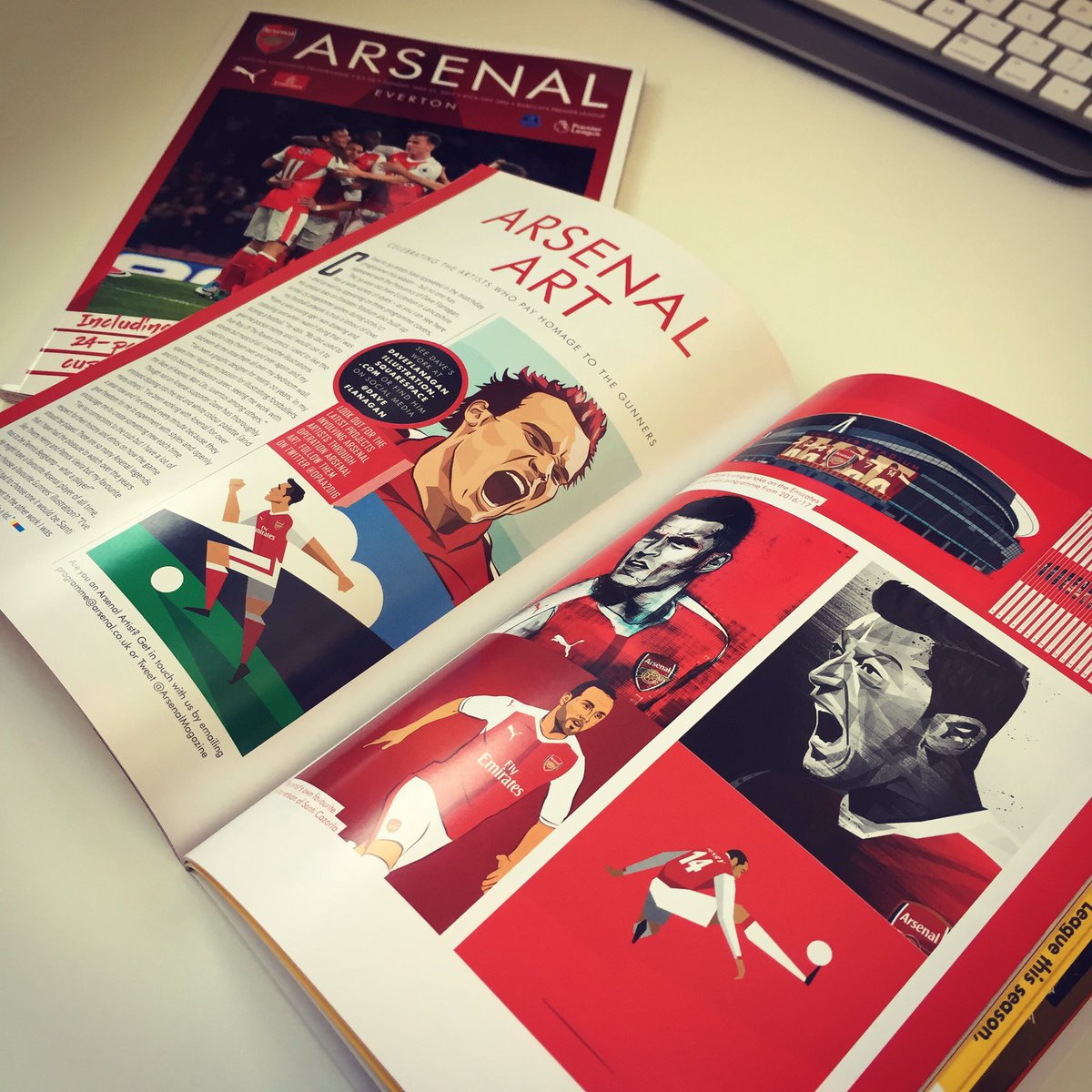 Arsenal FC player illustrations — Dave Flanagan Illustration