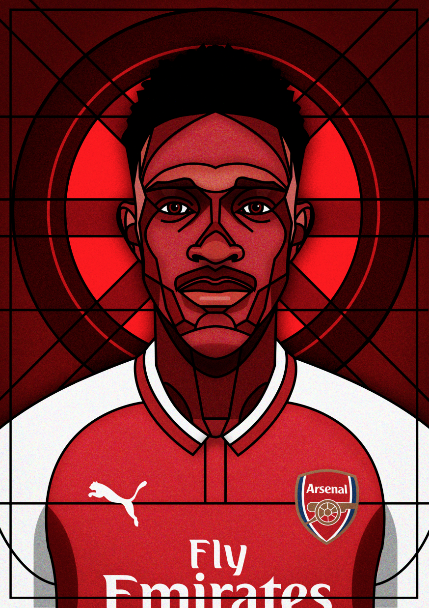Arsenal FC player illustrations — Dave Flanagan Illustration