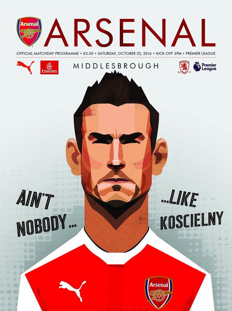 Arsenal programme covers — Dave Flanagan Illustration