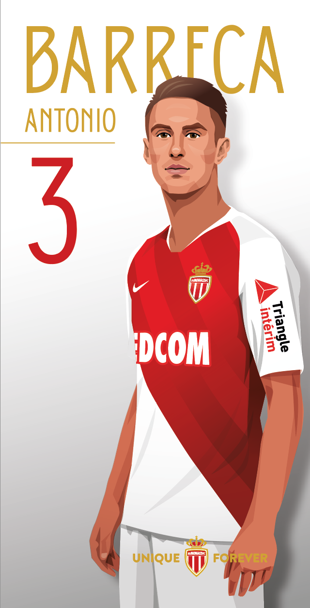AS Monaco new recruits event — Dave Flanagan Illustration
