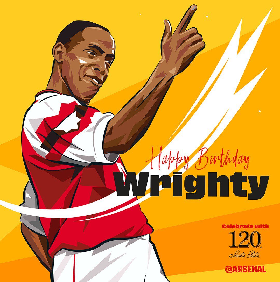 Ian Wright for Arsenal FC — Dave Flanagan Illustration