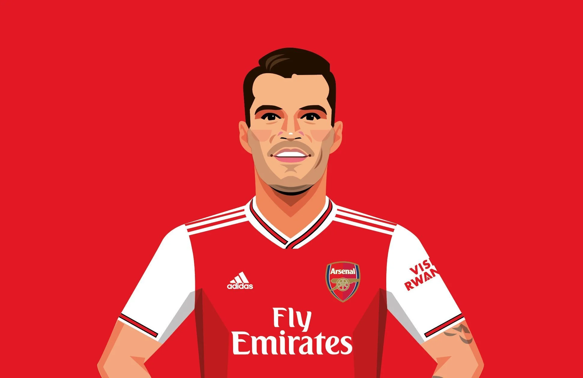 Arsenal FC squad illustrations — Dave Flanagan Illustration