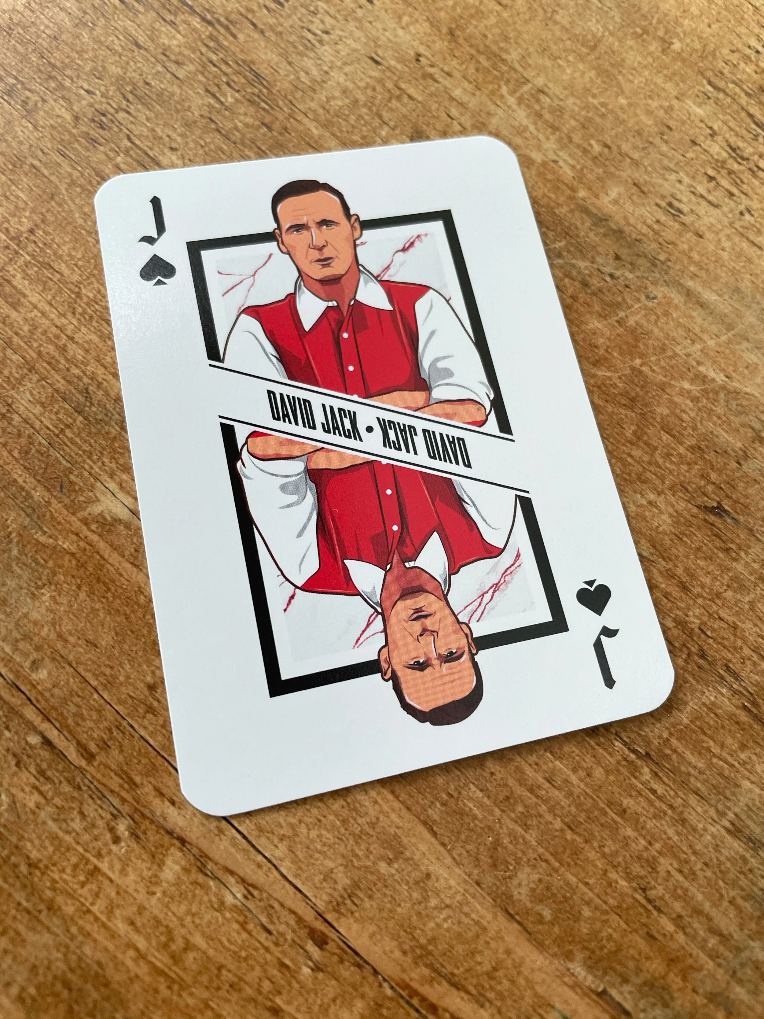 Arsenal playing card set — Dave Flanagan Illustration