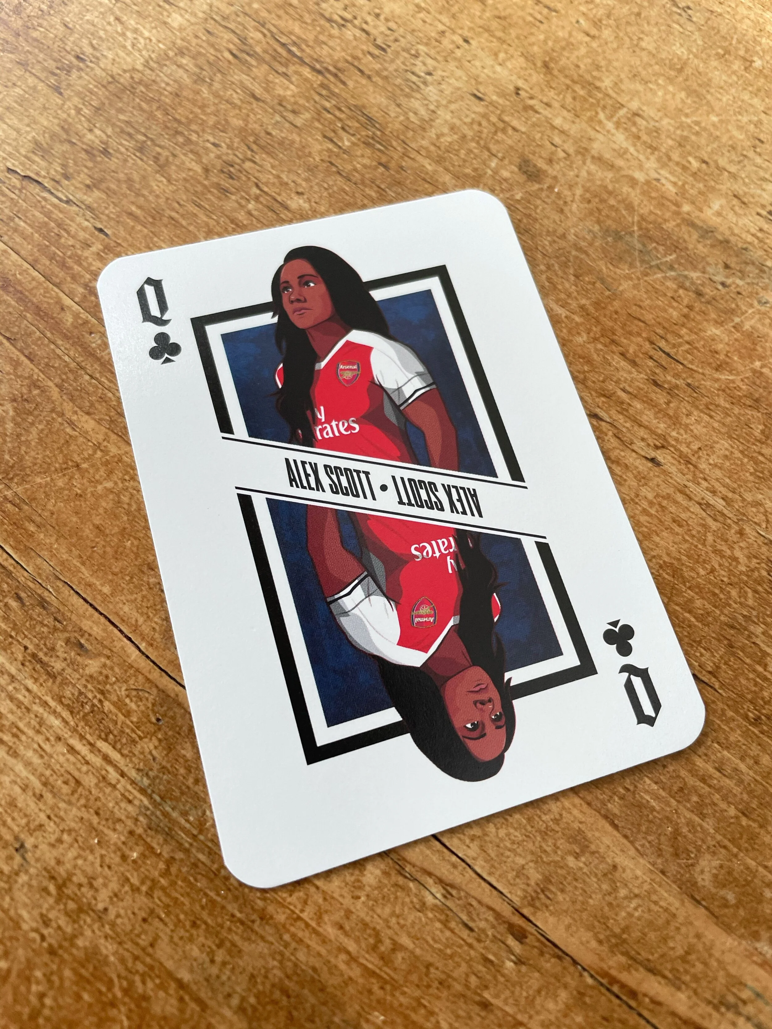 Arsenal playing card set — Dave Flanagan Illustration