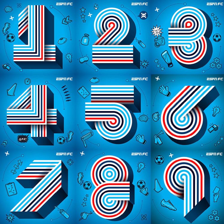 ESPN FC 100 — Dave Flanagan Illustration