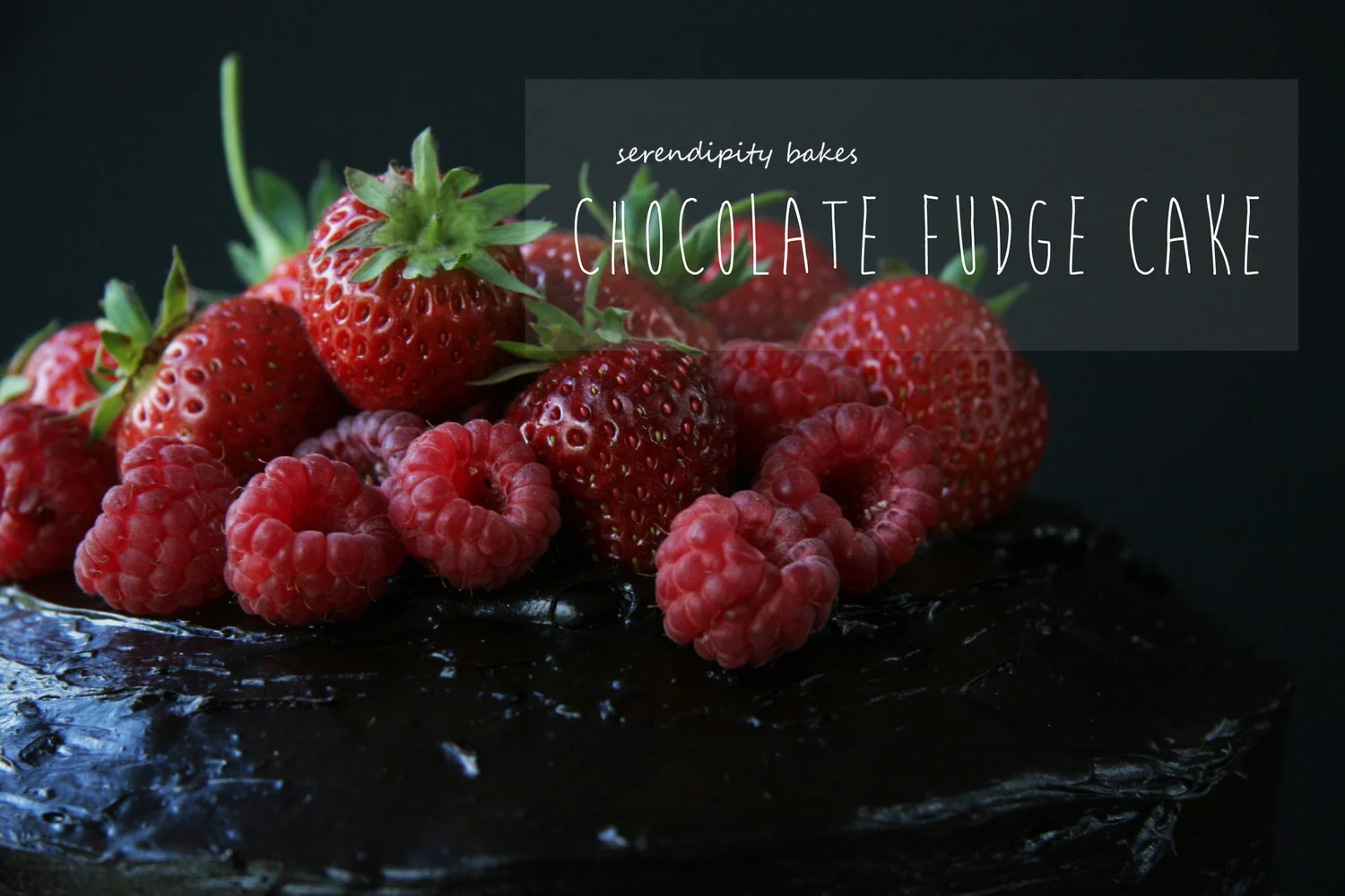 Chocolate Fudge Cake — Serendipity Bakes
