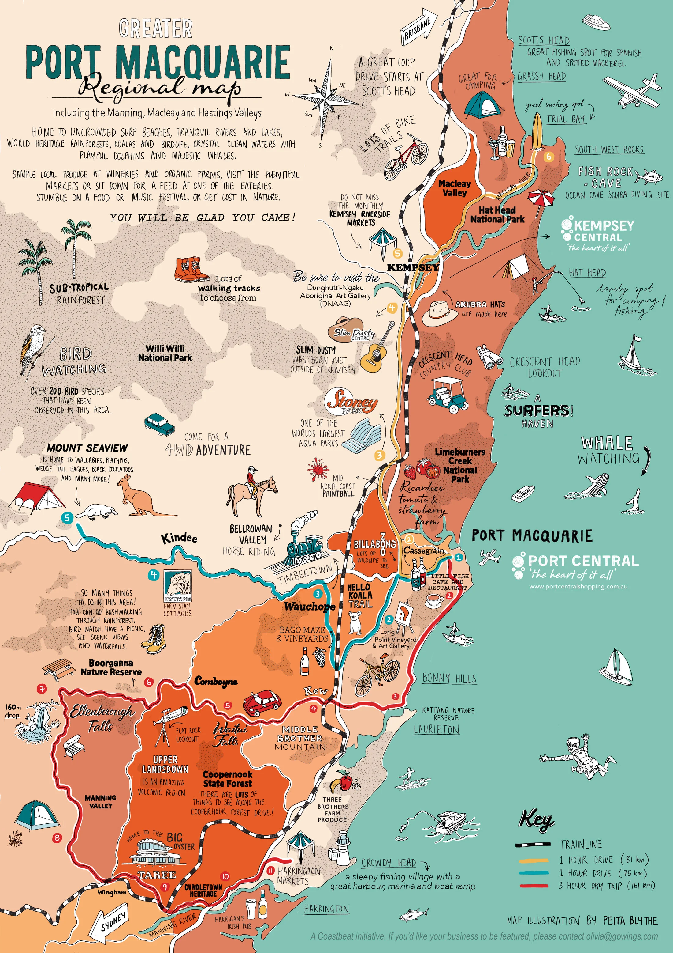 PORT MACQUARIE MAP FOR PORT CENTRAL SHOPPING CENTRE Peita Blythe