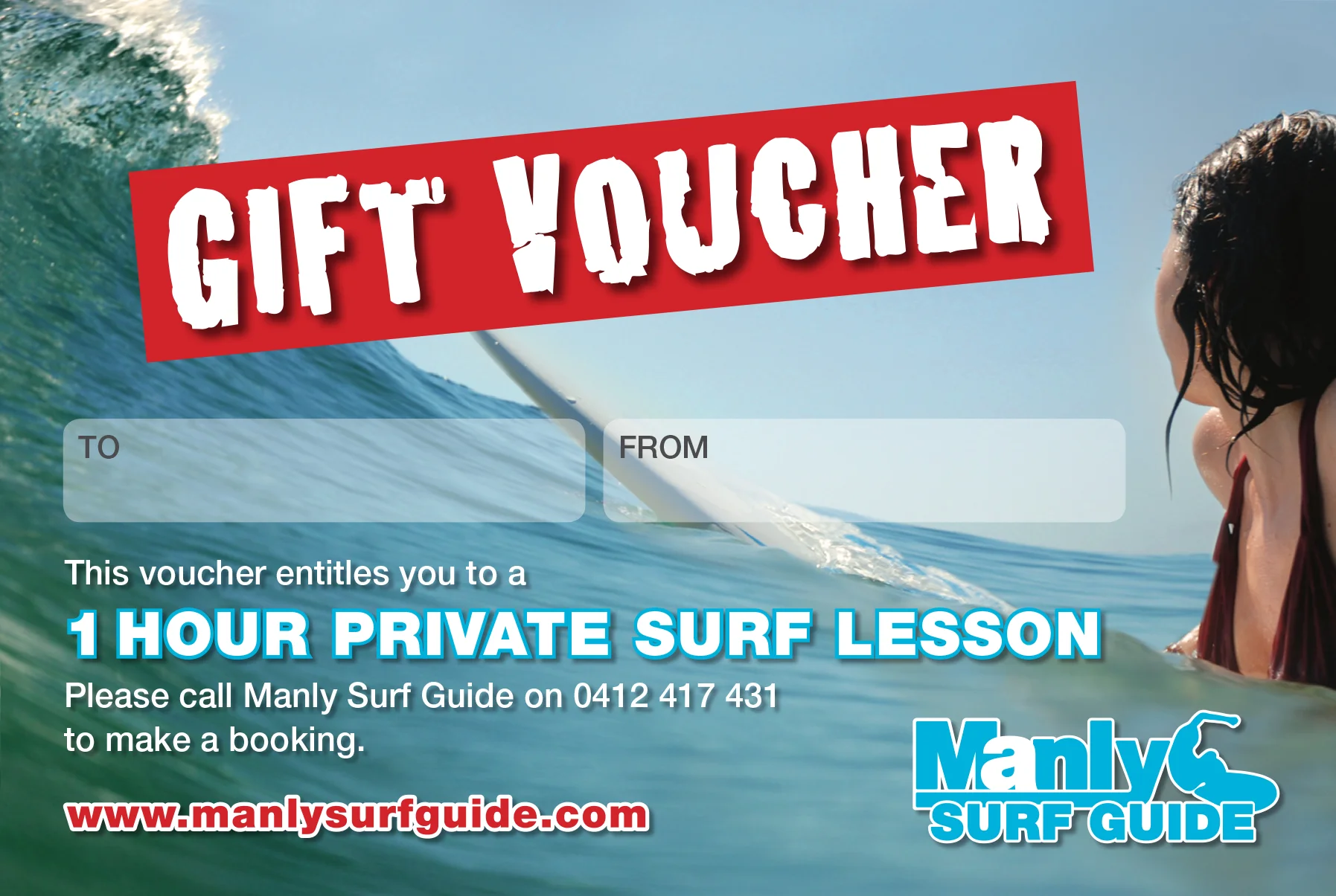 Gift Vouchers — Manly Surf Guide - Surfing Lessons and Camps, Manly Sydney