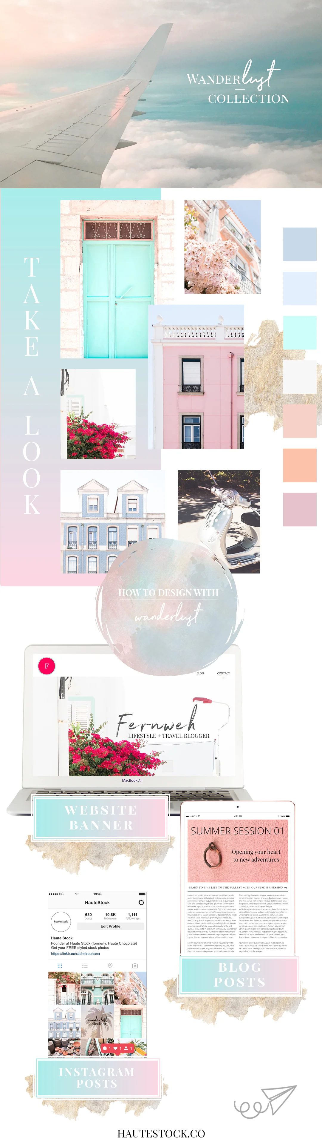 Dreamy travel inspired stock photos for lifestyle brands - Haute Stock Blog
