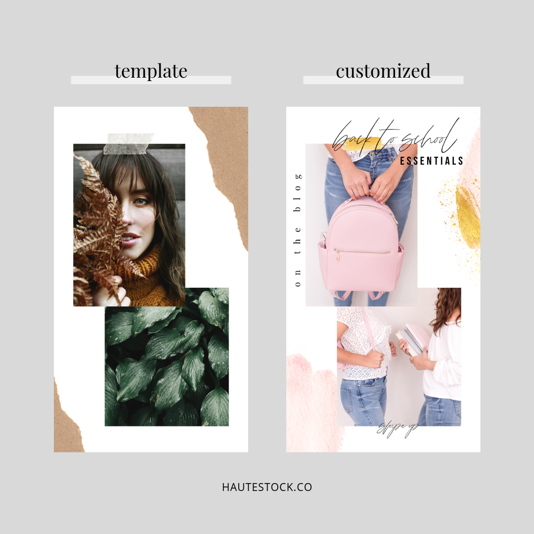 How to customize Canva templates for your brand - Haute Stock Blog