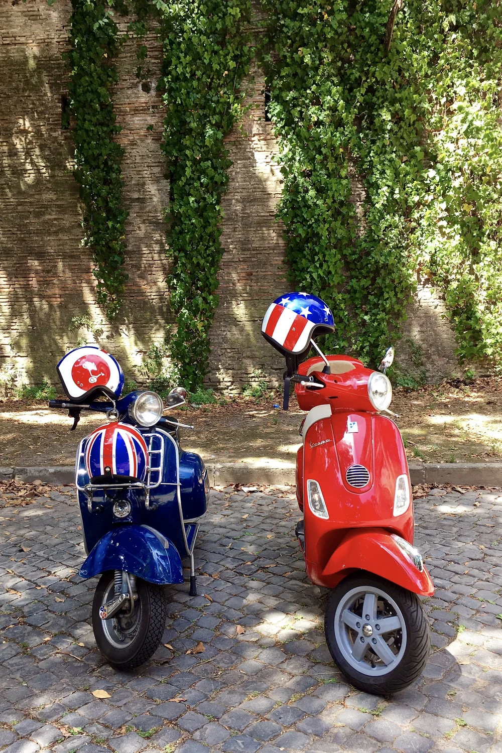 Red And White Vespa