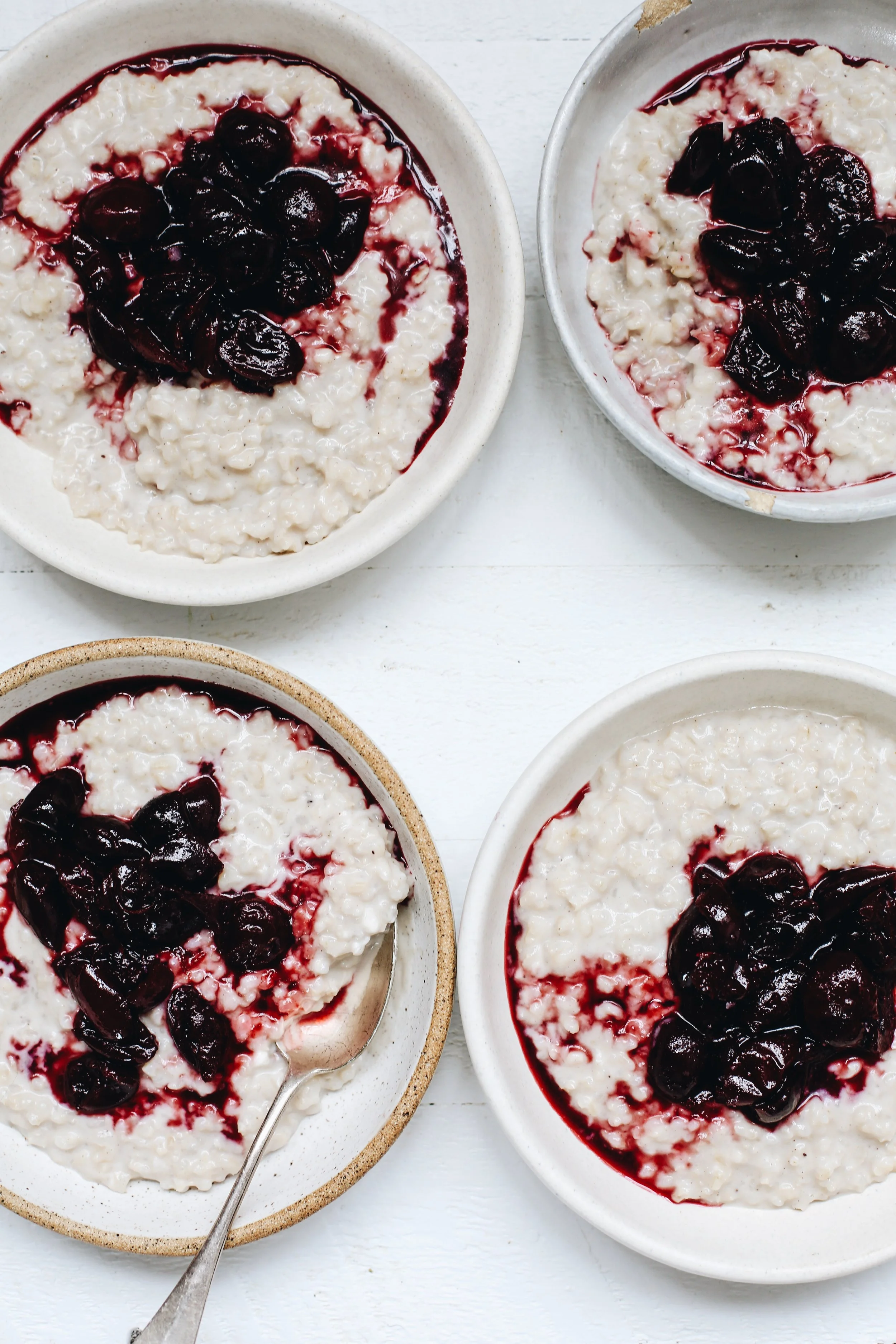 Rice Pudding and Cherry Compote — SAMANTHA HILLMAN