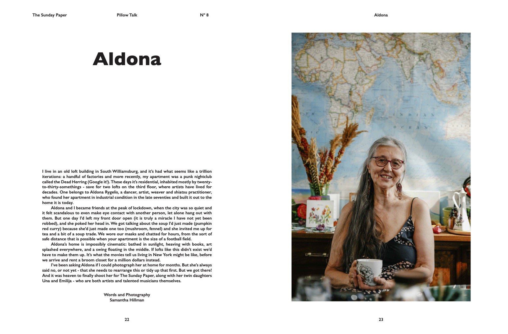 INTERVIEW: ALDONA RYGELIS — SAMANTHA HILLMAN