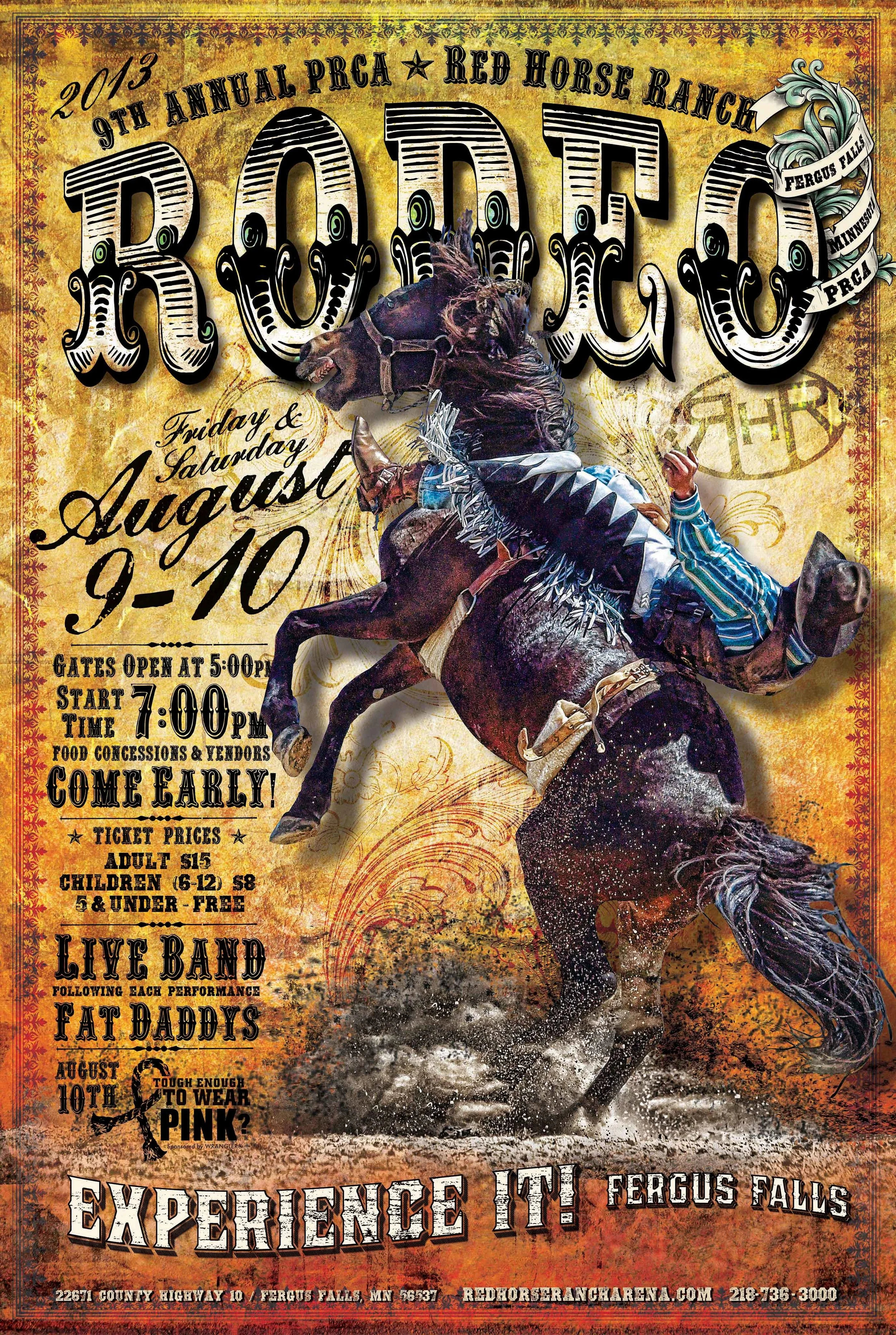 2013 Red Horse Ranch Rodeo Poster 18"x27" — MaverickDesignGroupMaverick ...