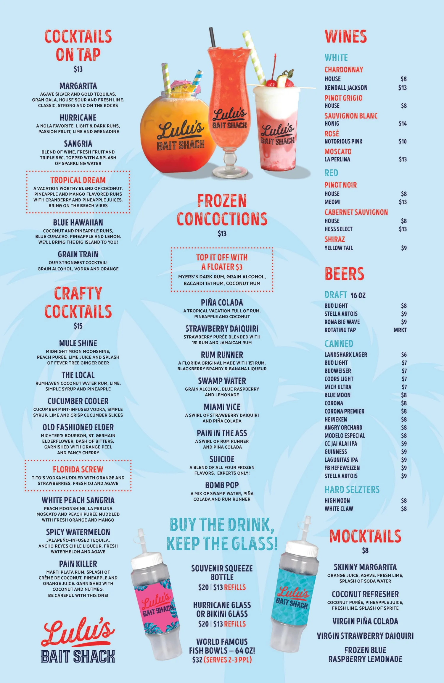 Menu — LULUS BAIT SHACK