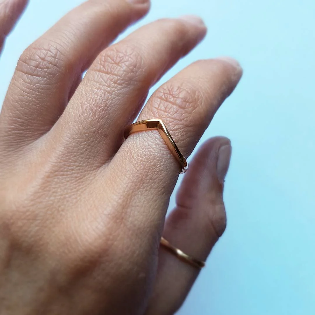 18ct Wishbone Ring — Fran Barker Design - luxury designer jewellery